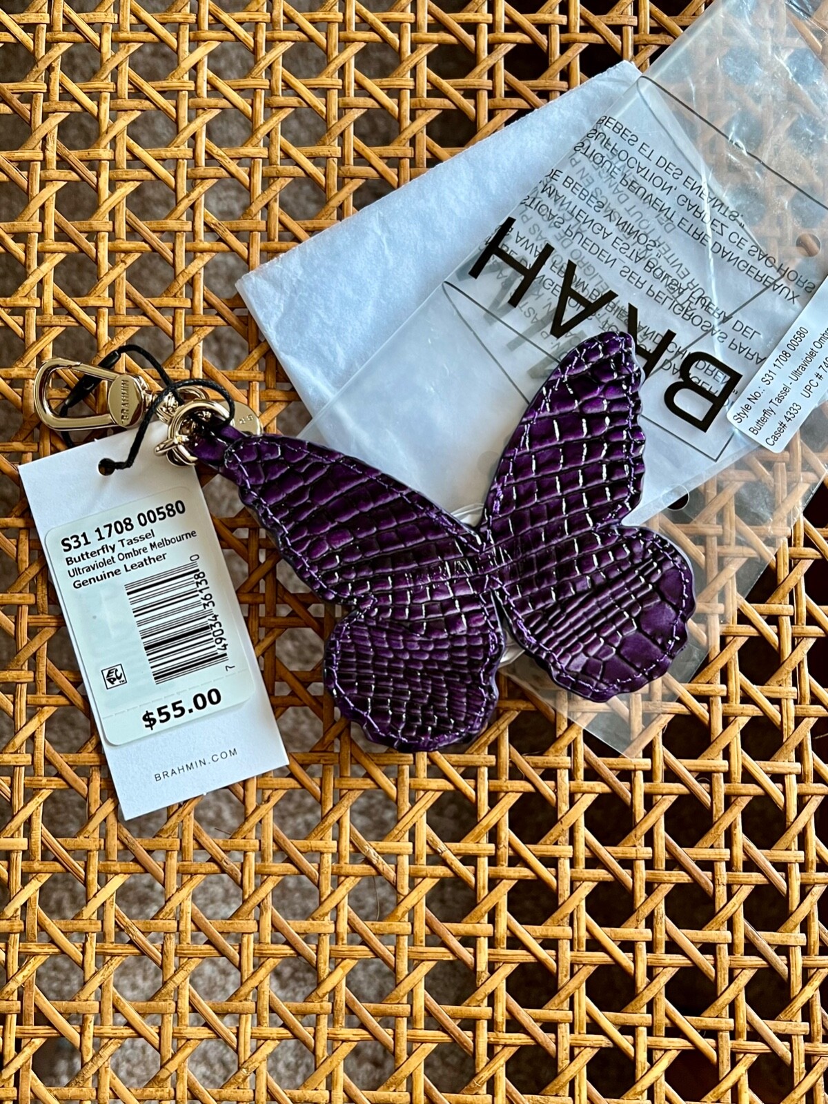 ️ BRAHMIN Butterfly in Ultraviolet Melbourne - An ombre purple color ️ ...