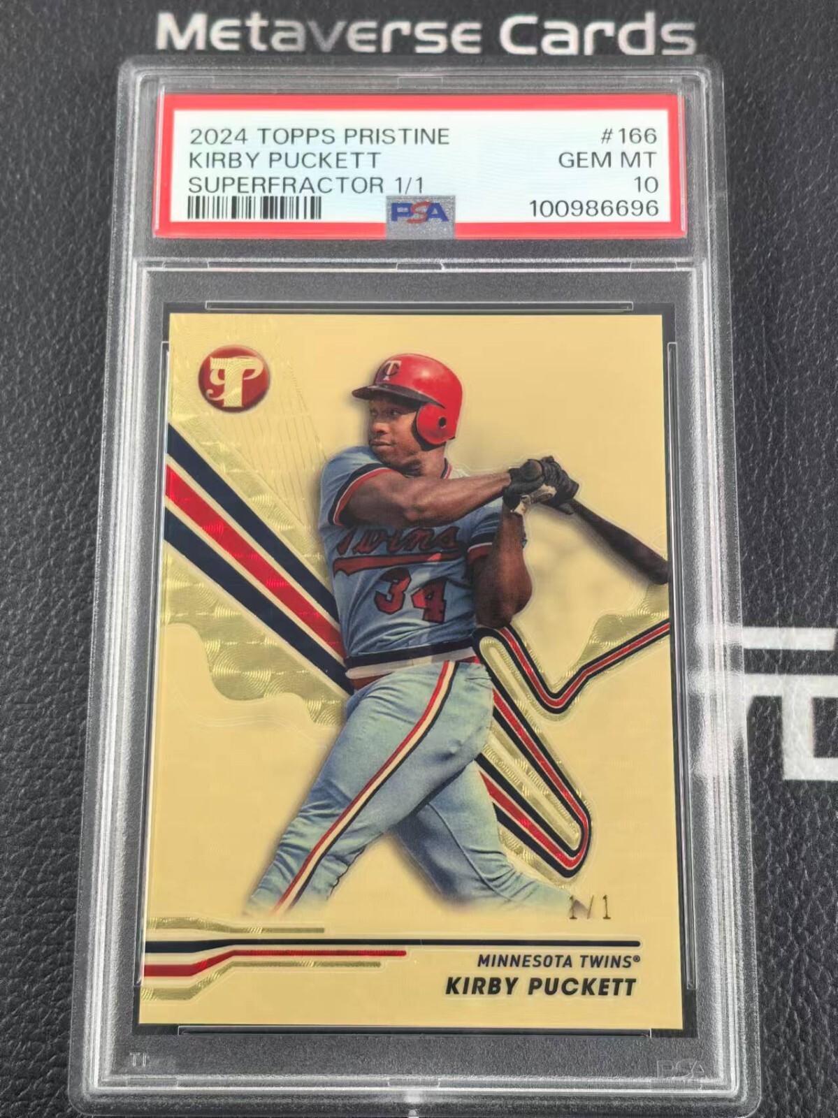 2024 Topps Pristine Superfractor Gold Vinyl 1/1 ONE OF ONE Kirby ...