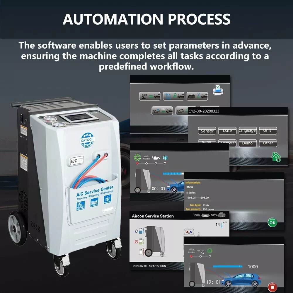 Fully Automatic R-134A AC Recovery Recycle&Recharge AC1800 Local Pick ...
