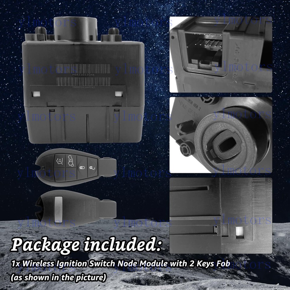 Module wireless ignition node &key For 09-15 Dodge Ram 1500 2500 3500 ...
