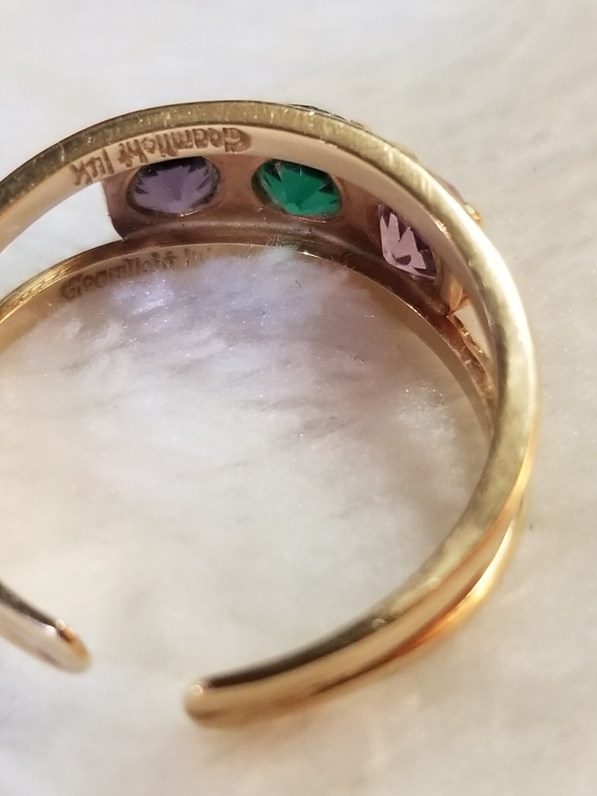 14k Gold Gleamlight Ring With 3 Different Gem Stones … - Gem