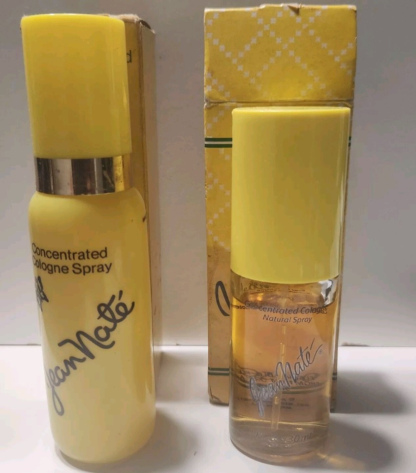Lot of 2 Vintage Jean Nate Concentrated Eau De Cologne Natural Spray ...