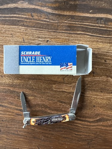 Schrade + USA Made 804UH Uncle Henry Journeyman Knife NIB | eBay