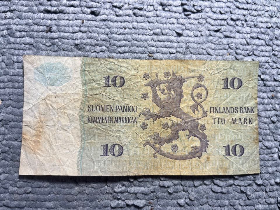 Finland vintage 10 Markkaa Banknote | eBay UK