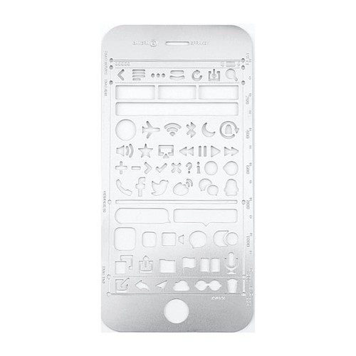 Stainless Steel Stencil Ruler, Multi-Function Hollow Drawing Template ...