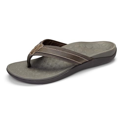VIONIC MEN'S TIDE TOE-POST SANDAL FLIP FLOP SIZE MEN 8 BROWN | eBay