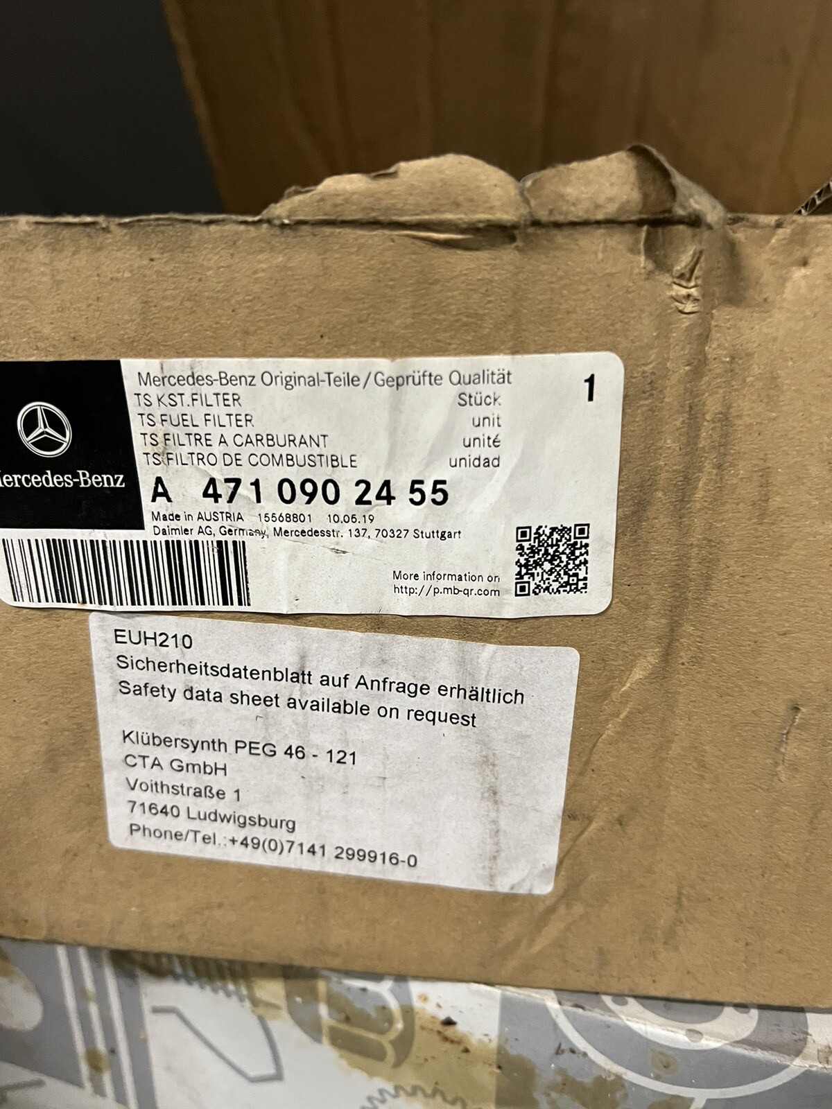 Genuine Mercedes-Benz ACTROS Truck Fuel Filter A4710902455 for sale ...