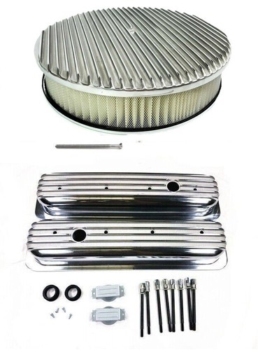 Small Block Chevy Finned Center Bolt Aluminum Engine Dress Up Kit 87 ...