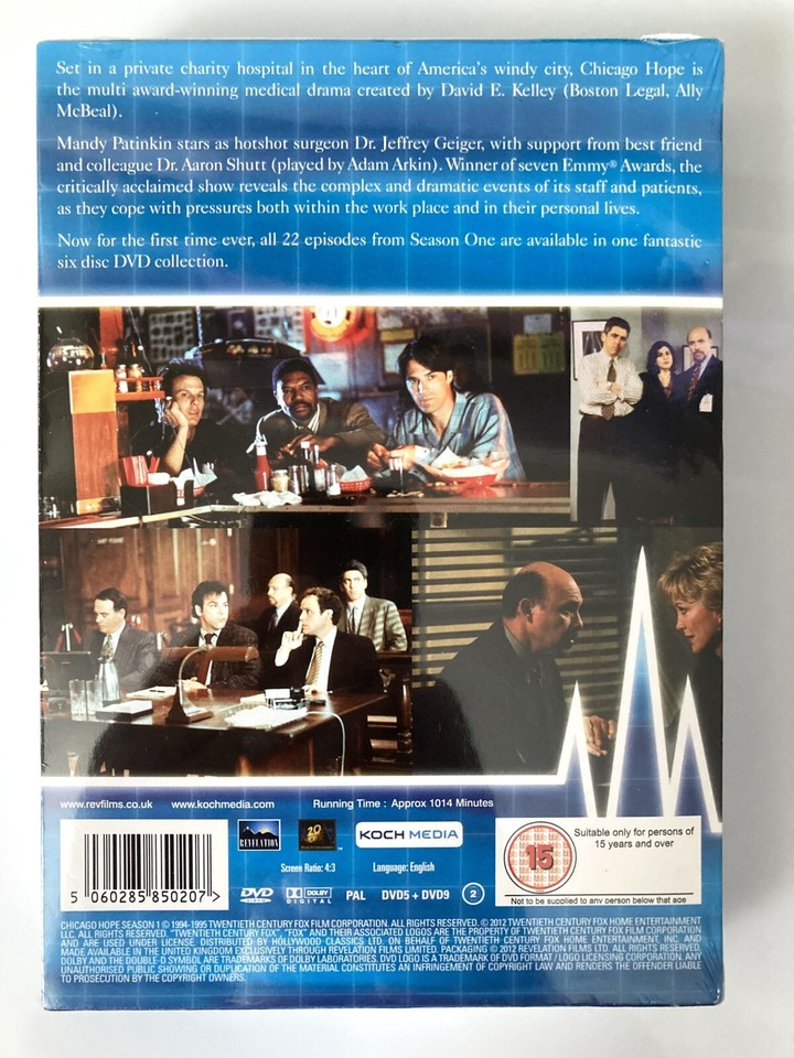 🆕 DVD Box Set - CHICAGO HOPE - The Complete Seasons 1-6 - Series ...
