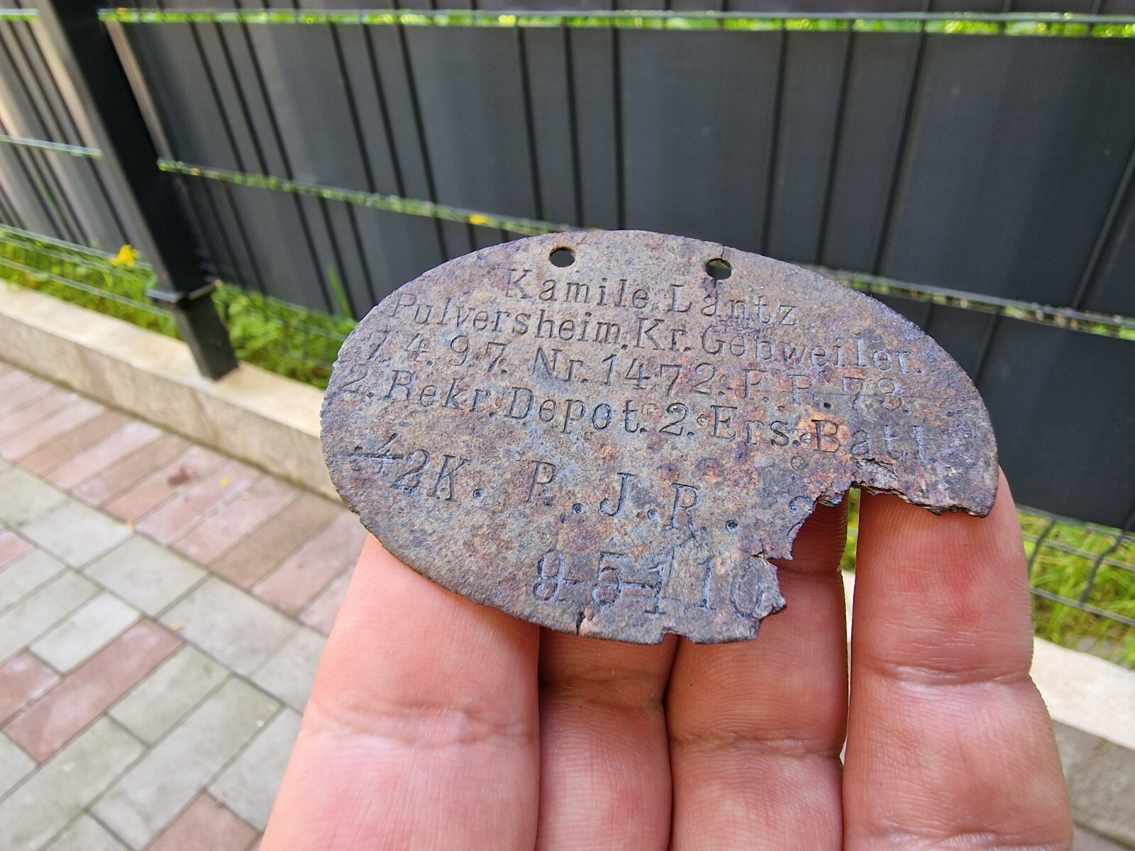 WW1 Original German ID Dog Tag. Battlefield relic | eBay