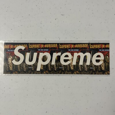 Supreme CNN Capone N Noreaga War Repot Box Logo Sticker FW16 New Rare ...