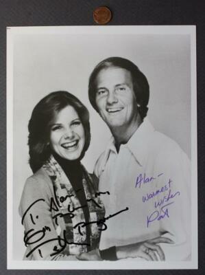 Music & Movie stars Debbie & Pat Boone signed autographed photo TWO ...