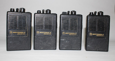 MOTOROLA MINITOR II (2) SV PAGER H03ZVC1222AC 2 CHANNELS UHF LOT OF 4 ...