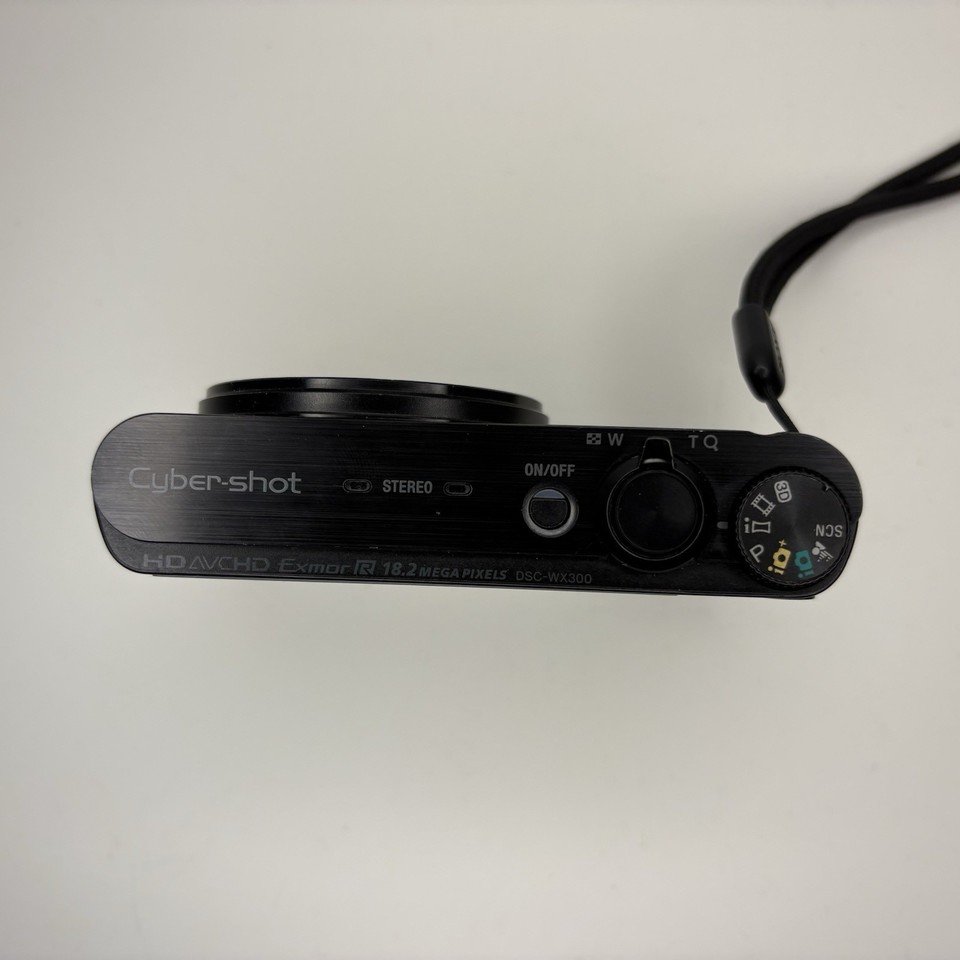 Sony Cyber-Shot DSC-WX300 18.2MP Digital Camera Black Powers On Not ...