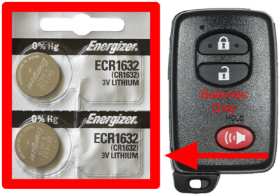 Toyota RAV4, Tacoma, Corolla Battery 2-pack Energizer ECR1632 for ...