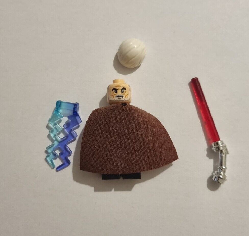 LEGO Star Wars Count Dooku White Hair Minifigure sw0472 from set 75017 ...