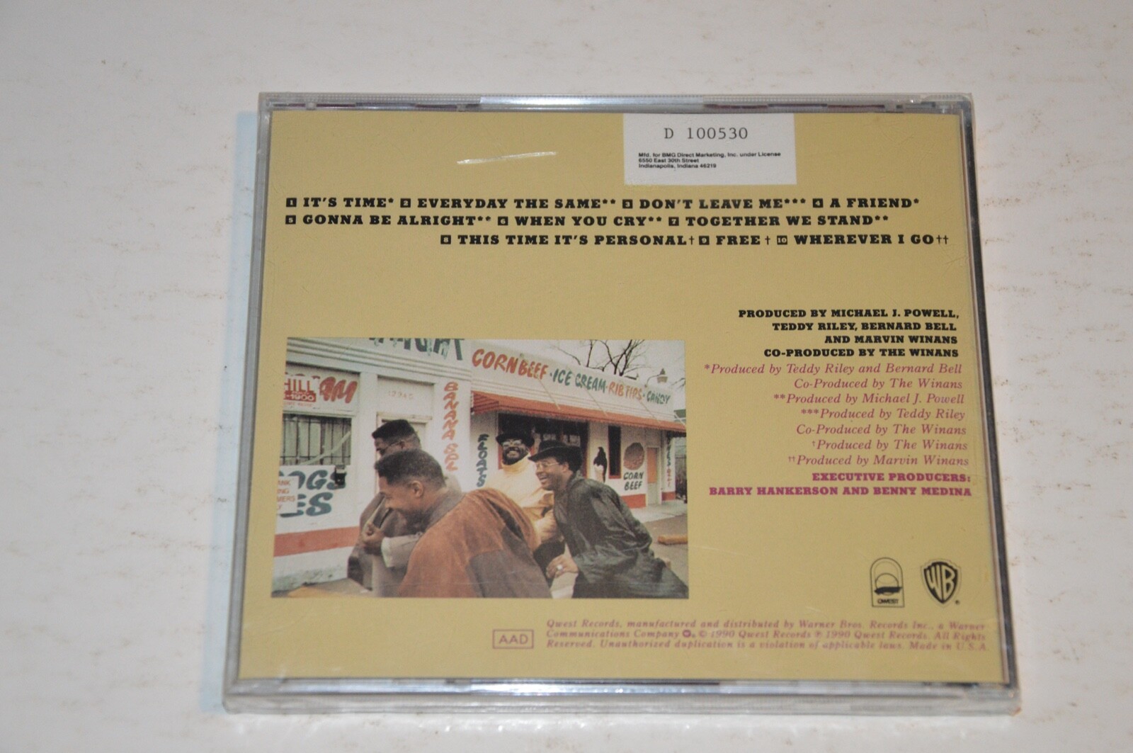 THE WINANS - RETURN 1st CD Pressing 1990 9 26161-2 GOSPEL / SOUL * NEW ...