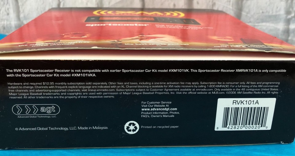 XM Satellite Radio Sportcaster With Car Kit New | eBay