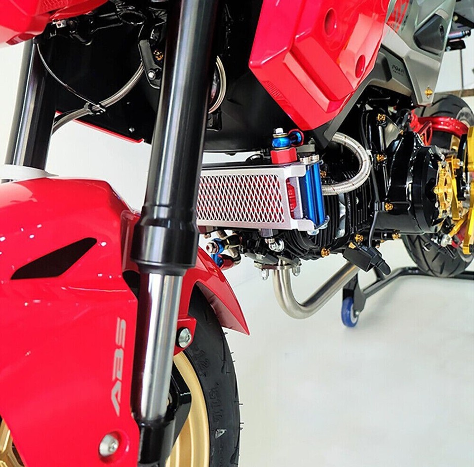 OIL COOLER MORIN ENGINE ALUMINIUM FIT HONDA MSX GROM OG SF 125 2013 ...