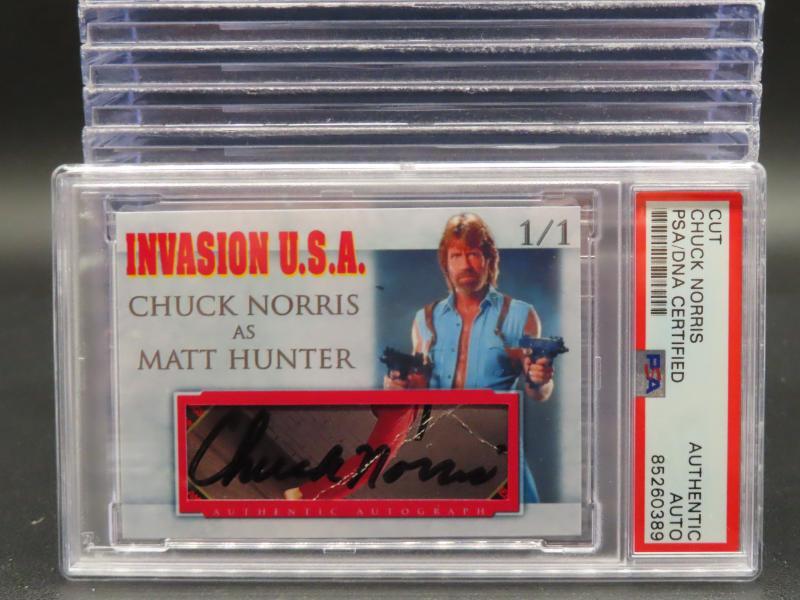 Cut Chuck Norris Auto PSA DNA AUTHENTIC Autograph Martial Arts Actor | eBay