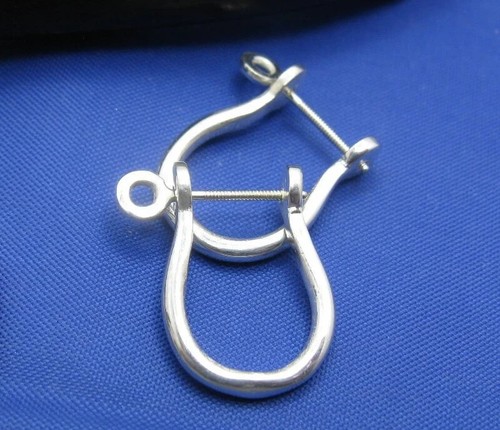 Custom Sterling Silver Pirate Shackle Earring Pair Handmade by Crisol ...