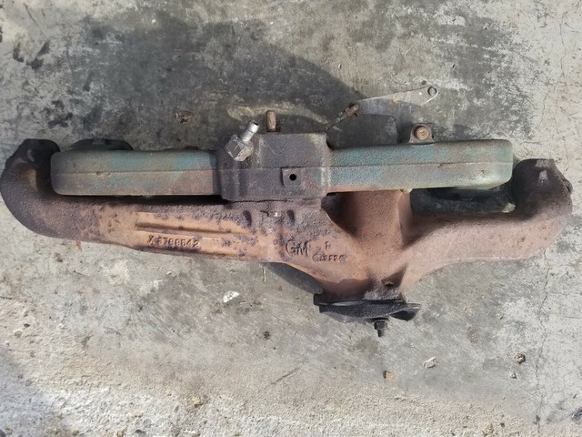 Chevy 292 intake/exhaust manifold 3 bolt 2 1/2 exhaust dump! | eBay