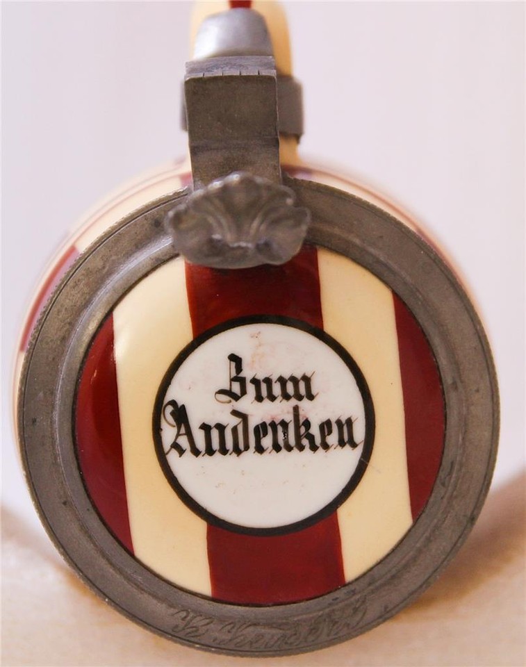 Antique German Porcelain Character Beer Stein Barrel/Keg Shape c.1870s ...