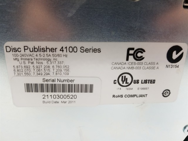 Primera Disc Publisher 4100 Series Bravo 4102 for sale online | eBay