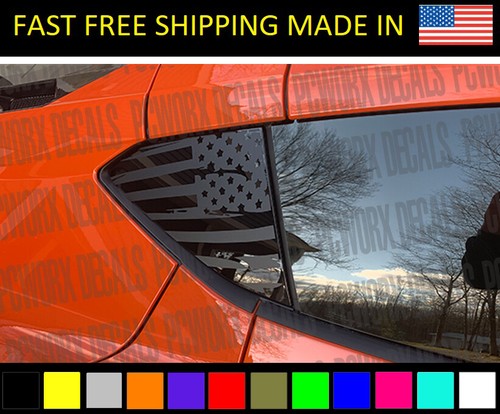 C8 Corvette Rear Quarter Window American Flag Decal Sticker Vinyl | eBay