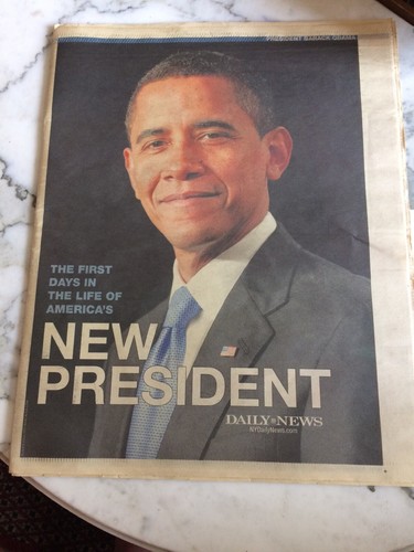 Special Daily News Paper President Barack Obama Sunday Edition, January ...