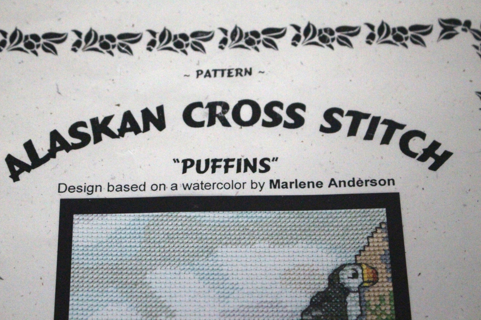 Alaskan Three Puffins Counted Cross Stitch Pattern Anderson Art Lowy ...