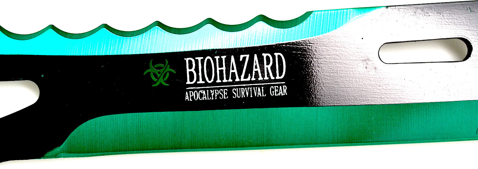 24" NEW! Green ZOMBIE Killer Biohazard Tactical MACHETE KNIFE Knives ...