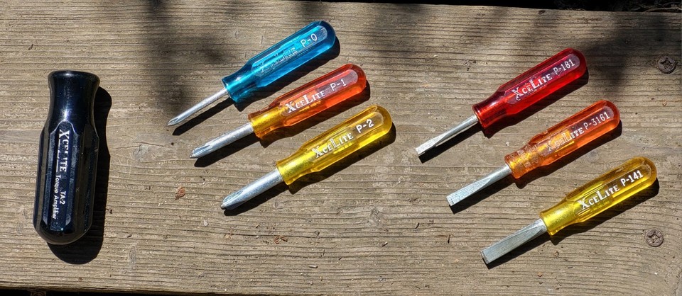 Xcelite PS-88 Compact Convertible Screwdriver Set Plastic Case 8pc TA-2 ...