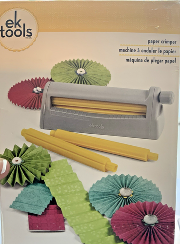 EK Tools EK Success PAPER CRIMPER Machine w/ 2 roller sets As Is Works ...