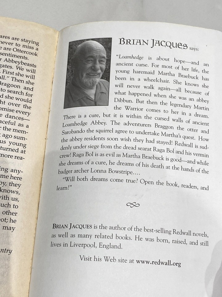 Loamhedge (Redwall) by Brian Jacques Novel 9780399237256| eBay