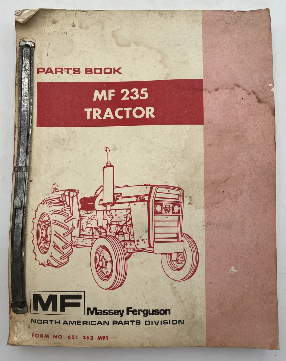 MASSEY FERGUSON MF235 Parts Manual 183pg With MF 235, 51% OFF