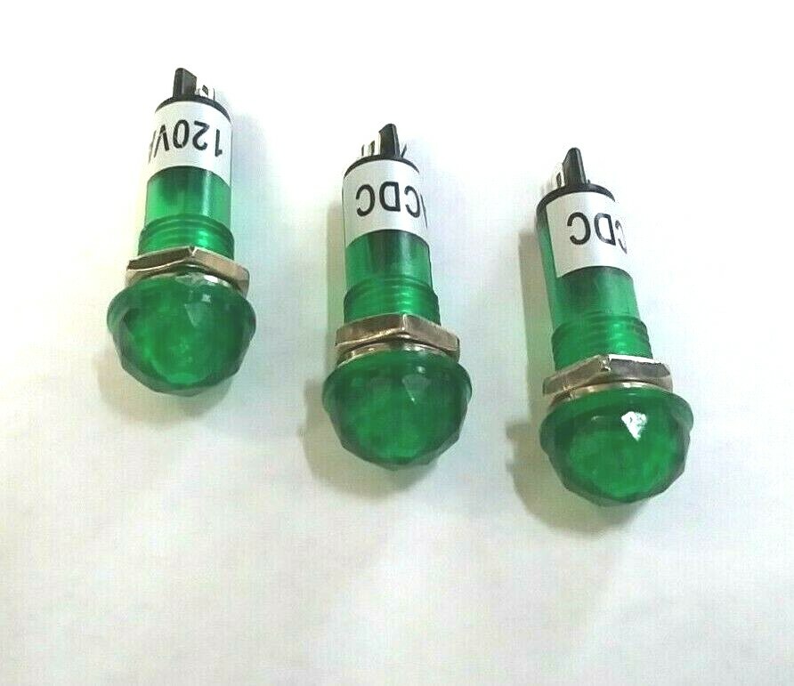 3 BBT Marine Grade 120 volt Green LED Jewel Indicator Lights | eBay