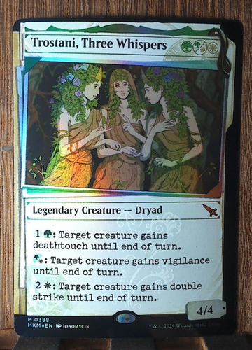 MTG Trostani, Three Whispers x1 Mythic MKM Showcase FOIL Invisible Ink ...