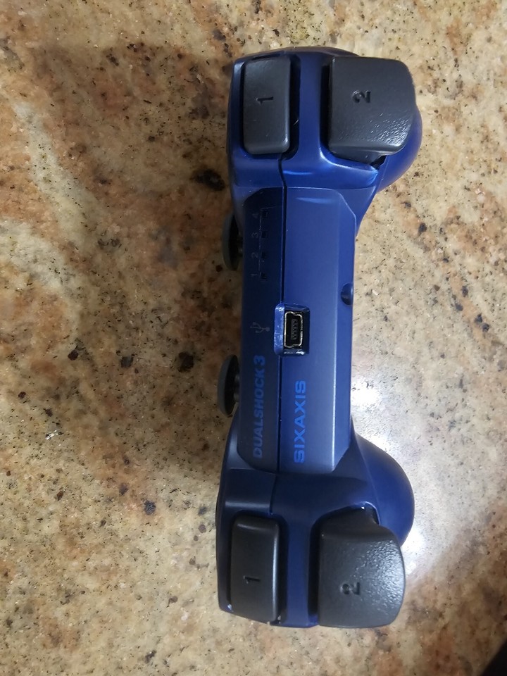 Genuine OEM Sony PlayStation 3 PS3 Blue Azurite DualShock 3 Rare ...