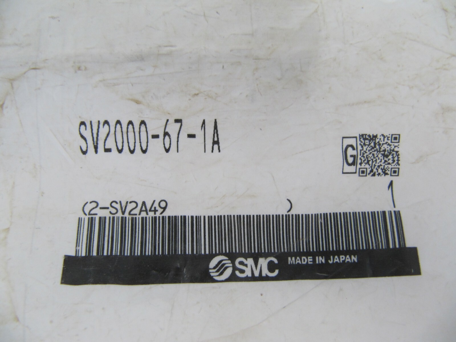 (NEW) SMC Pneumatic Solenoid Valve Blank Plate SV2000-67-1A | eBay