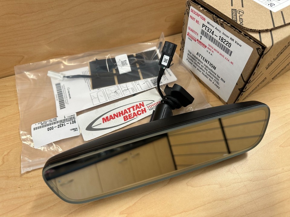 22-25 TOYOTA GR86 FRAMELESS HOMELINK REAR VIEW MIRROR GENUINE TOYOTA ...