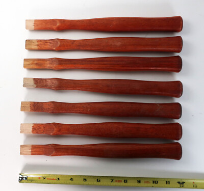 Lot 6 Axe Sledge Hammer Wood Handle Replacements 12 " ~ Rectangle Head ...