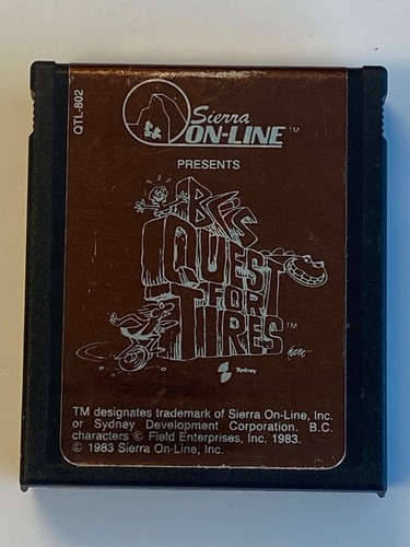 BC's Quest for Tires Sierra ColecoVision Cart Only - BROWN LABEL | eBay