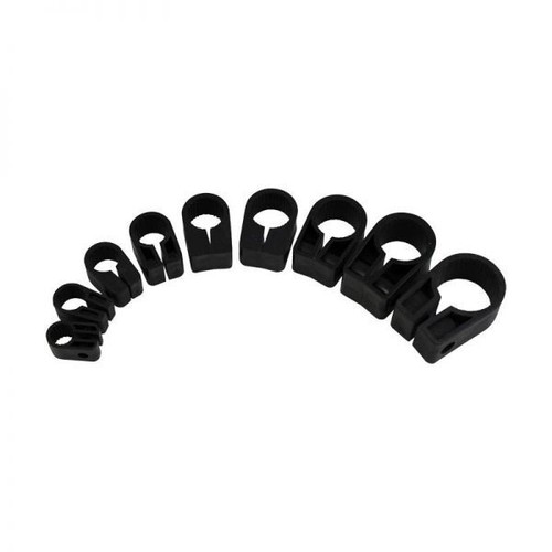 10x CC5 ARMOURED CABLE CLEATS BLACK 12.7mm DIAMETER | eBay