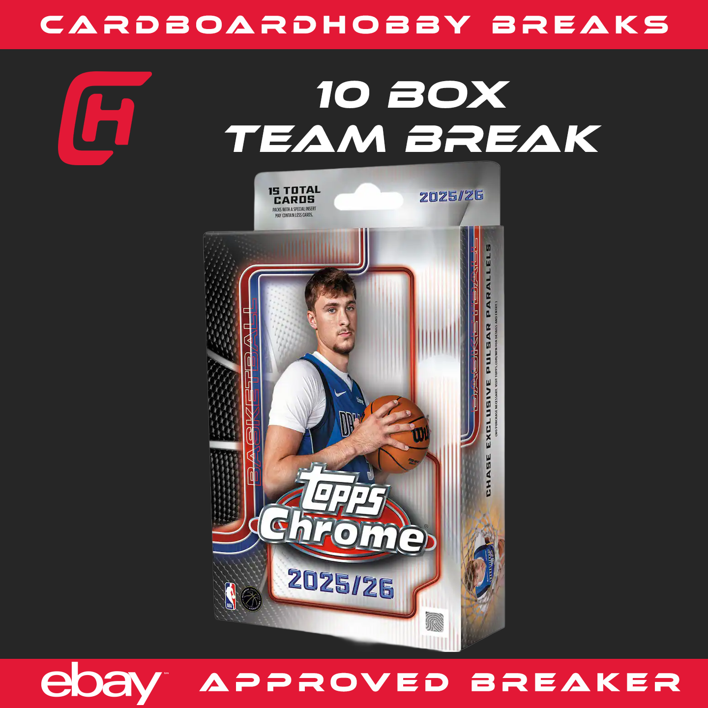 2025-26 Topps Chrome Basketball Hanger ATLANTA HAWKS 10 Box TEAM BREAK ...