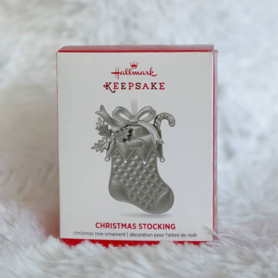 Hallmark ornament Keepsake Christmas Stocking Metal 2017 | eBay