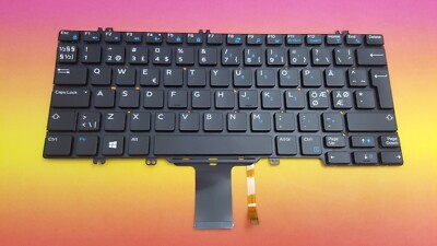 Keyboard NORDIC Dell Latitude 5280 5289 5290 7280 7290 7380 7390 030FVP ...