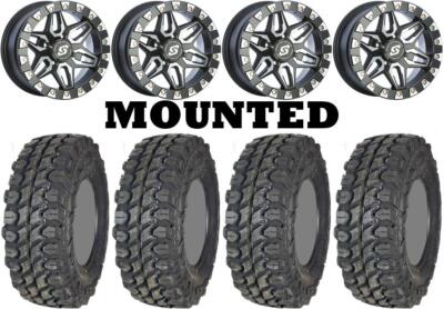 Kit 4 Gladiator X Comp ATR 32x10-15 on Split Six Beadlock Machined Nar ...