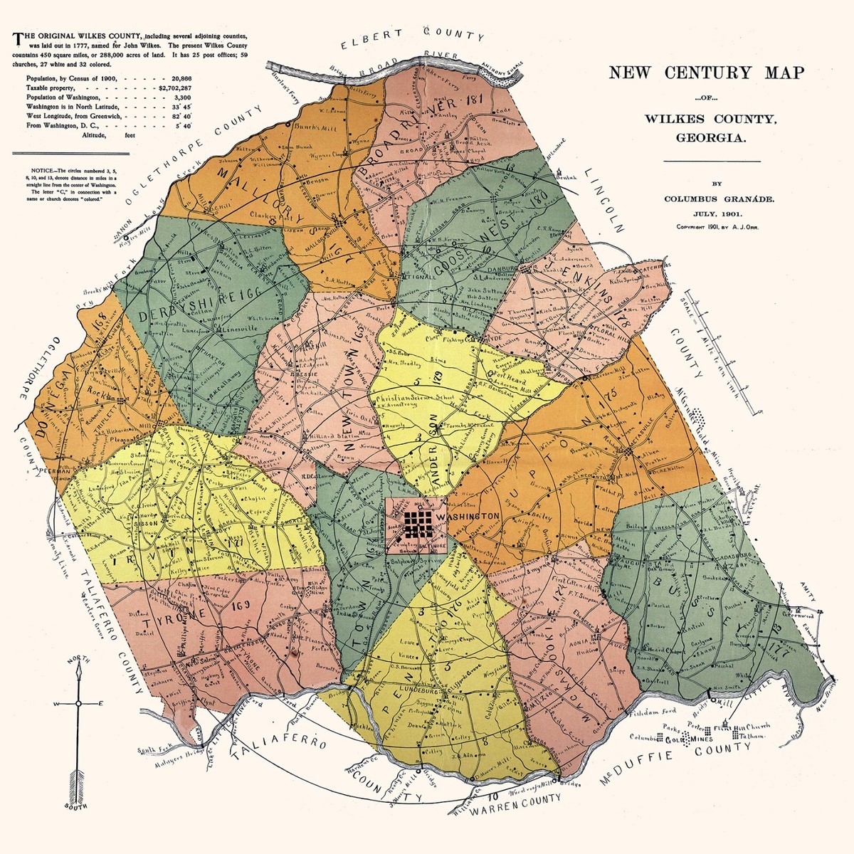 Georgia County Map 1840 Old Historical City, County And State Maps Of