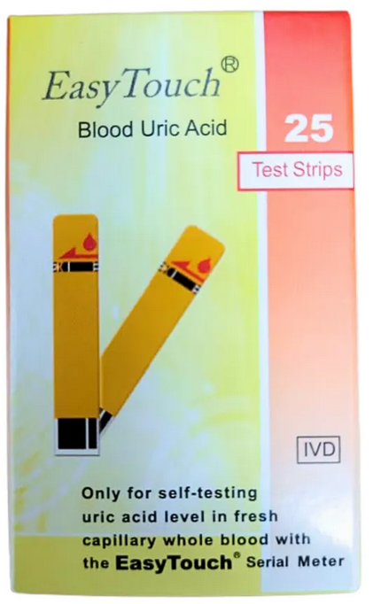 EasyTouch BLOOD URIC ACID Level Test Strips Original- 25 Strips | eBay